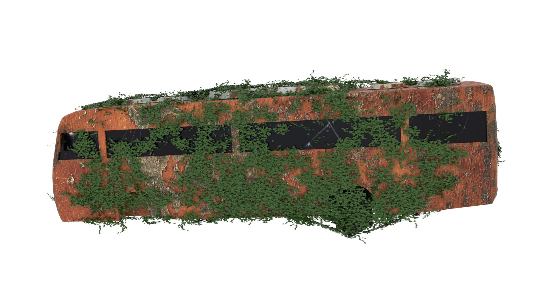 Damaged Rusted Bus 3D - TurboSquid 2034702