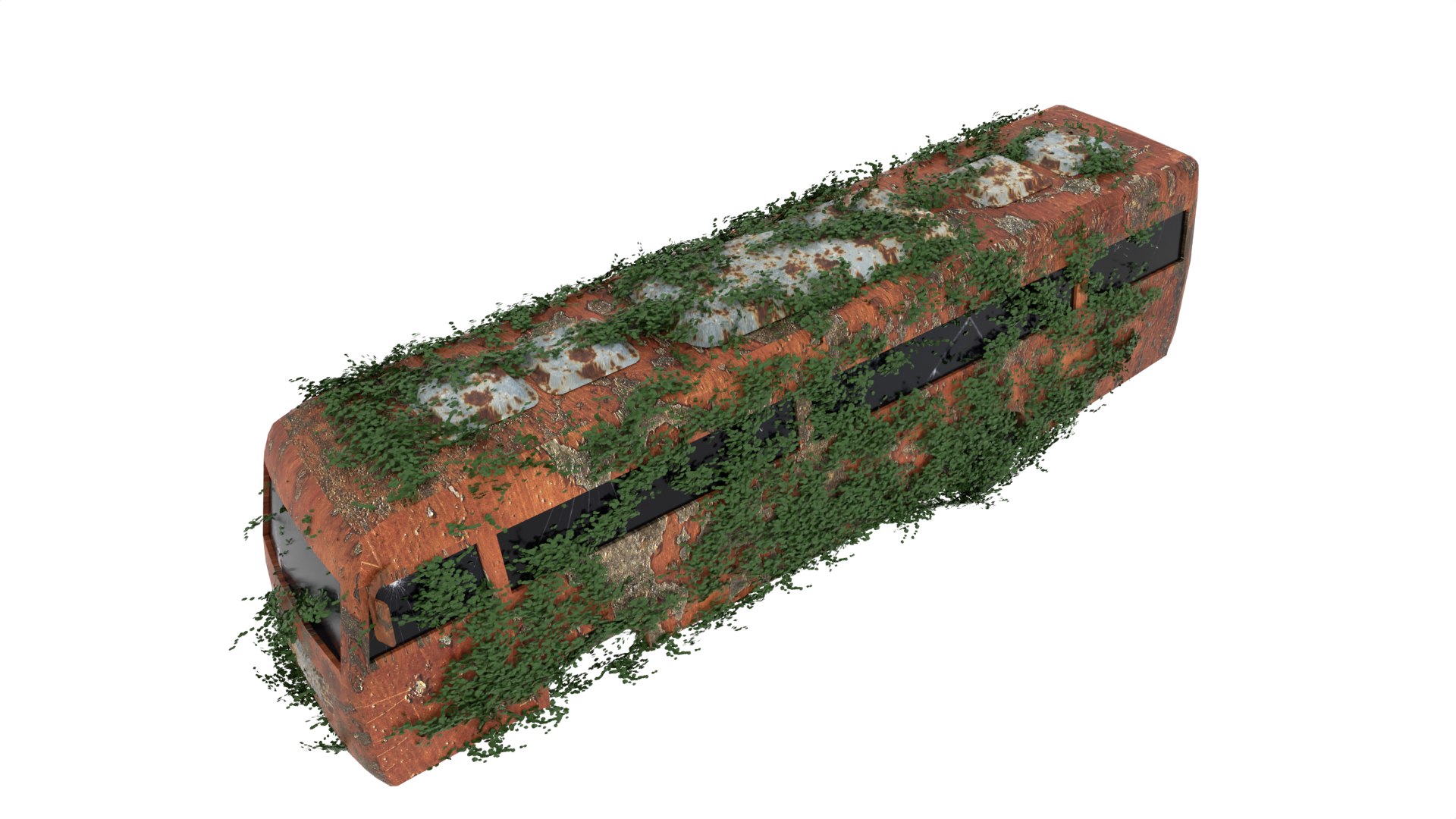 Damaged Rusted Bus 3D - TurboSquid 2034702