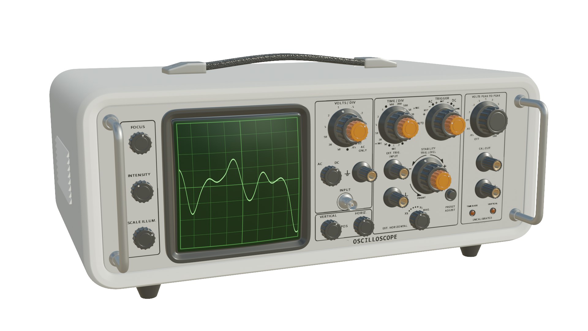 Oscilloscope 3D - TurboSquid 1809075