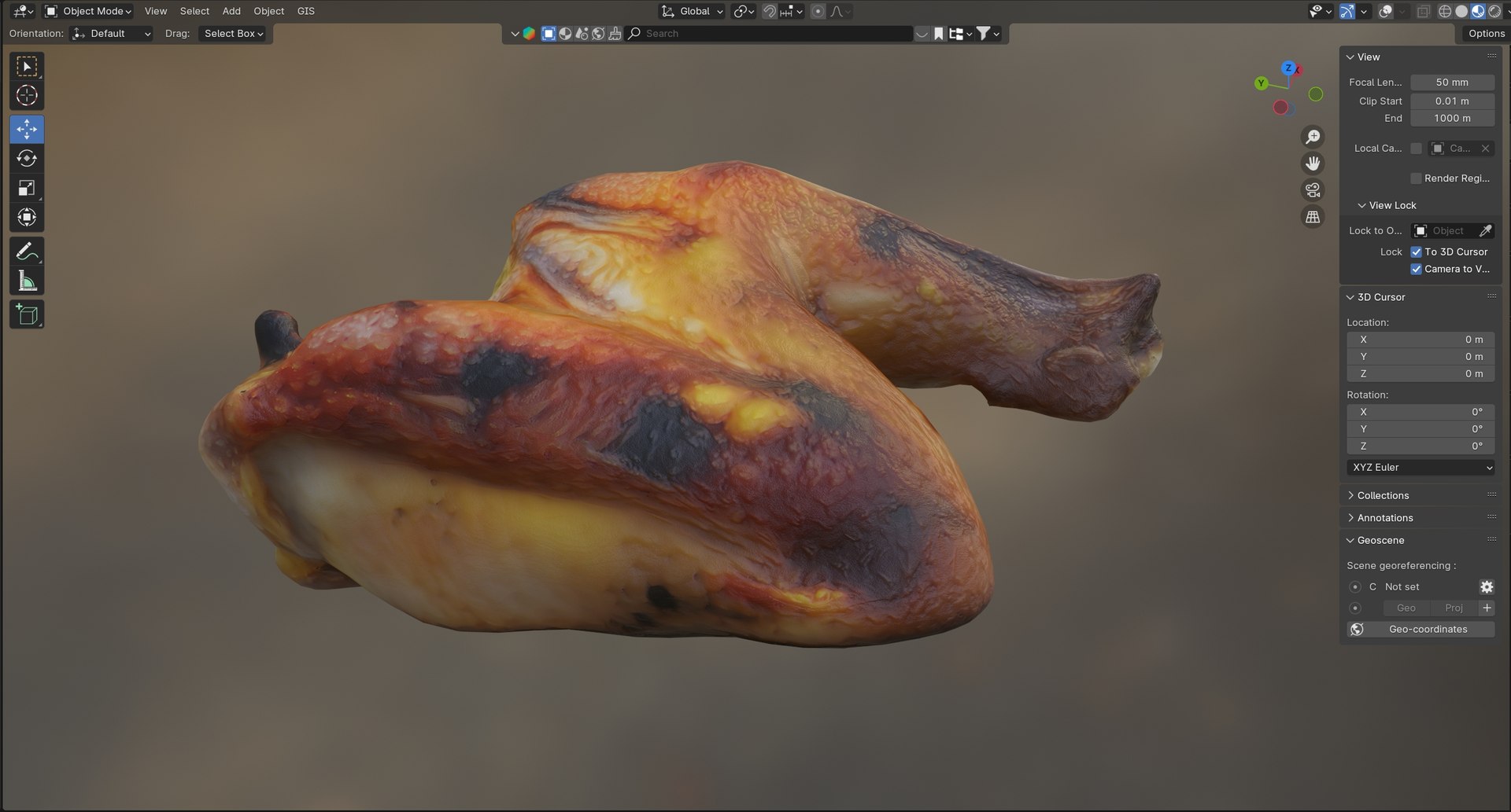 3D Chicken Wings Roasted Model - TurboSquid 2385029
