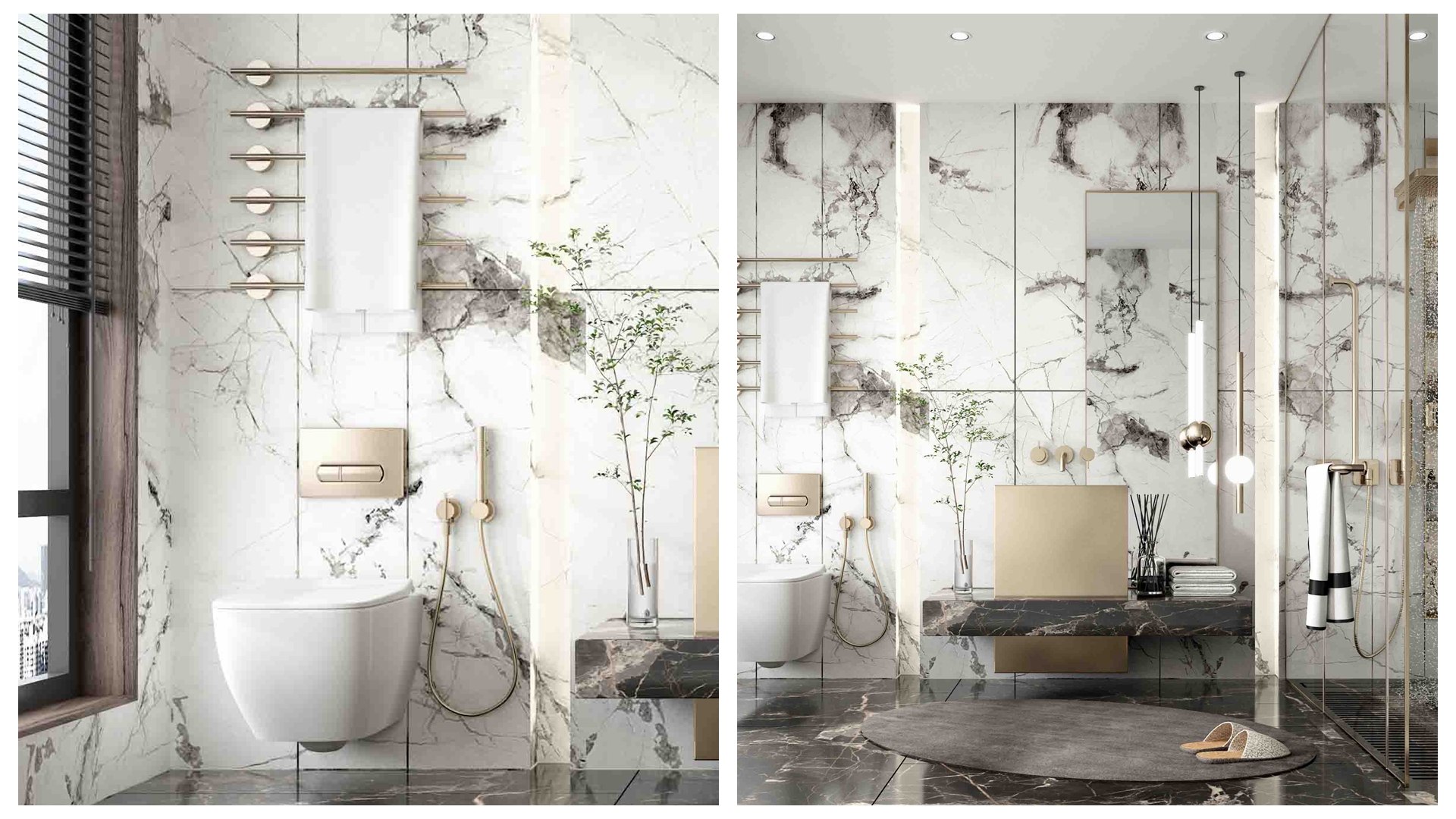 modelo 3d G53-Modern Contemporary Bathroom Interior Scence - TurboSquid 2078963