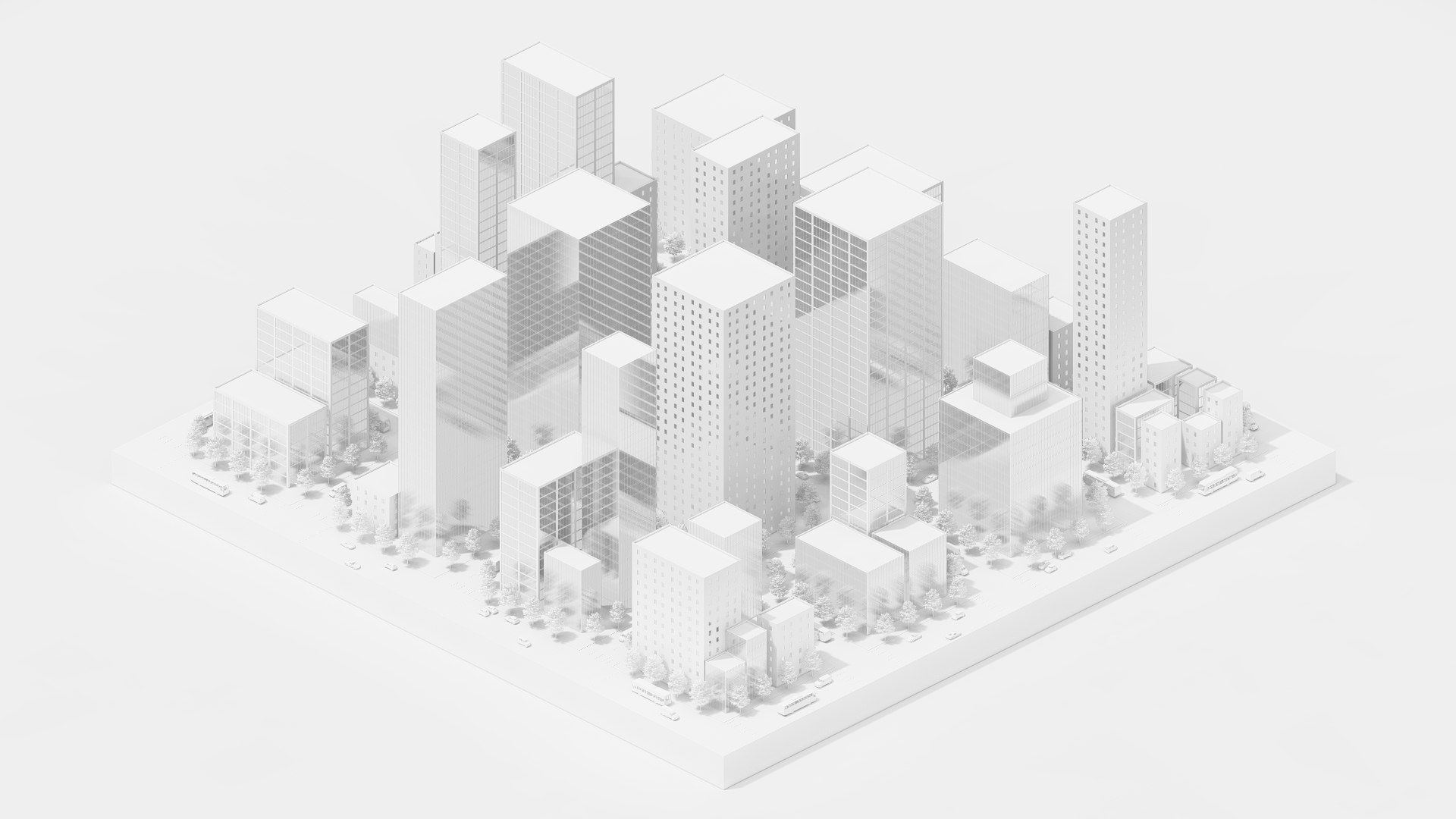 Simple Building City 3D Model - TurboSquid 1849981