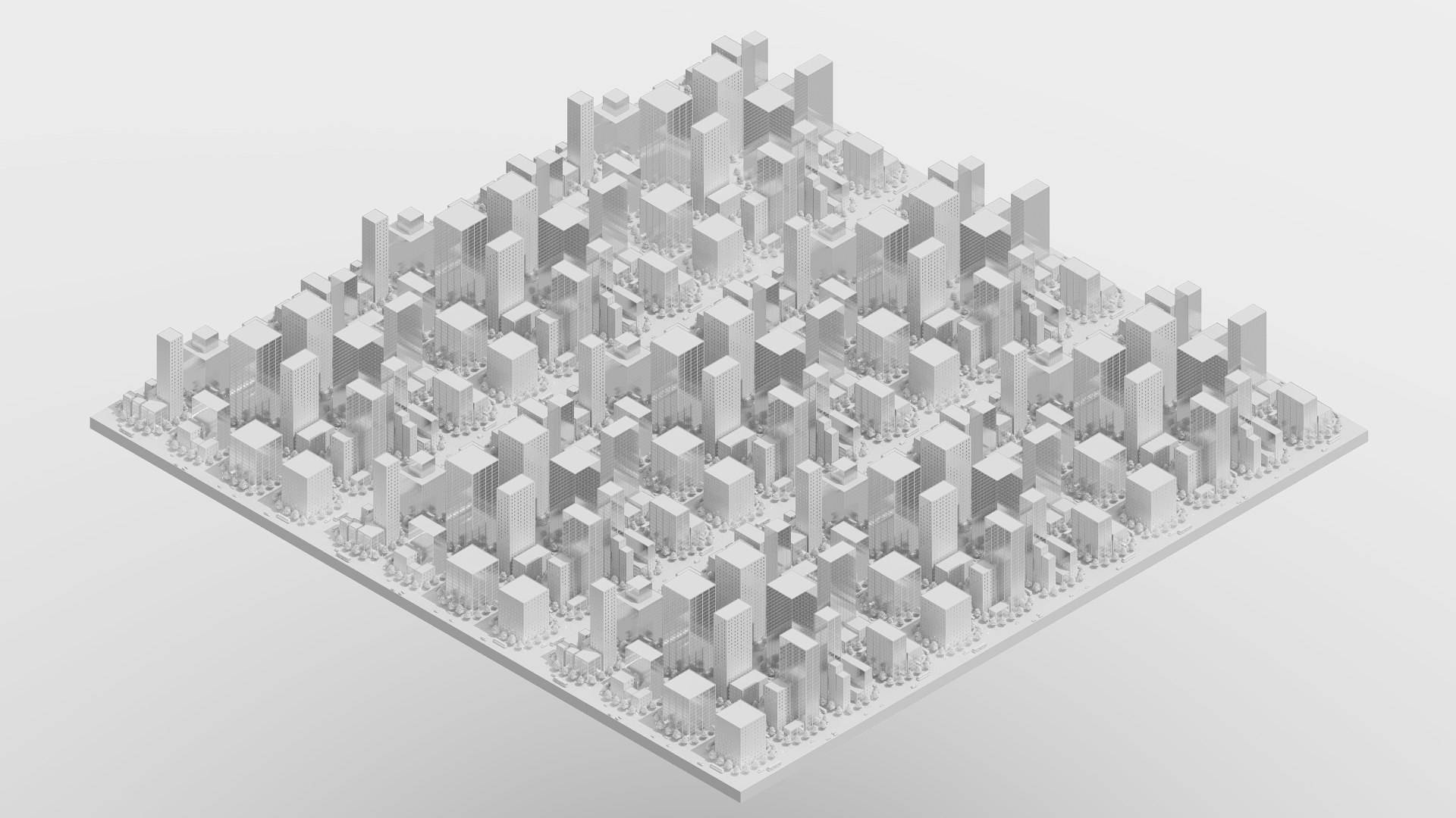 Simple Building City 3D Model - TurboSquid 1849981