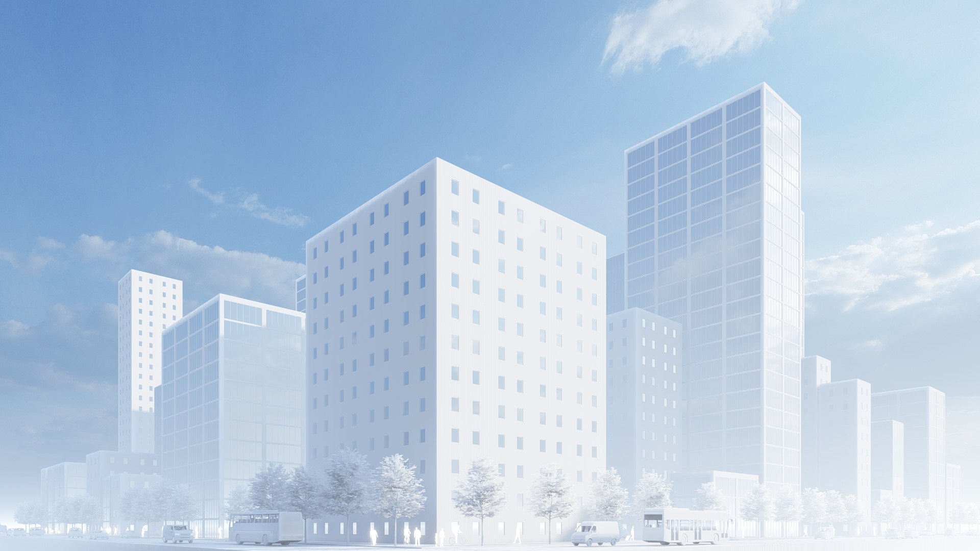 Simple Building City 3D Model - TurboSquid 1849981