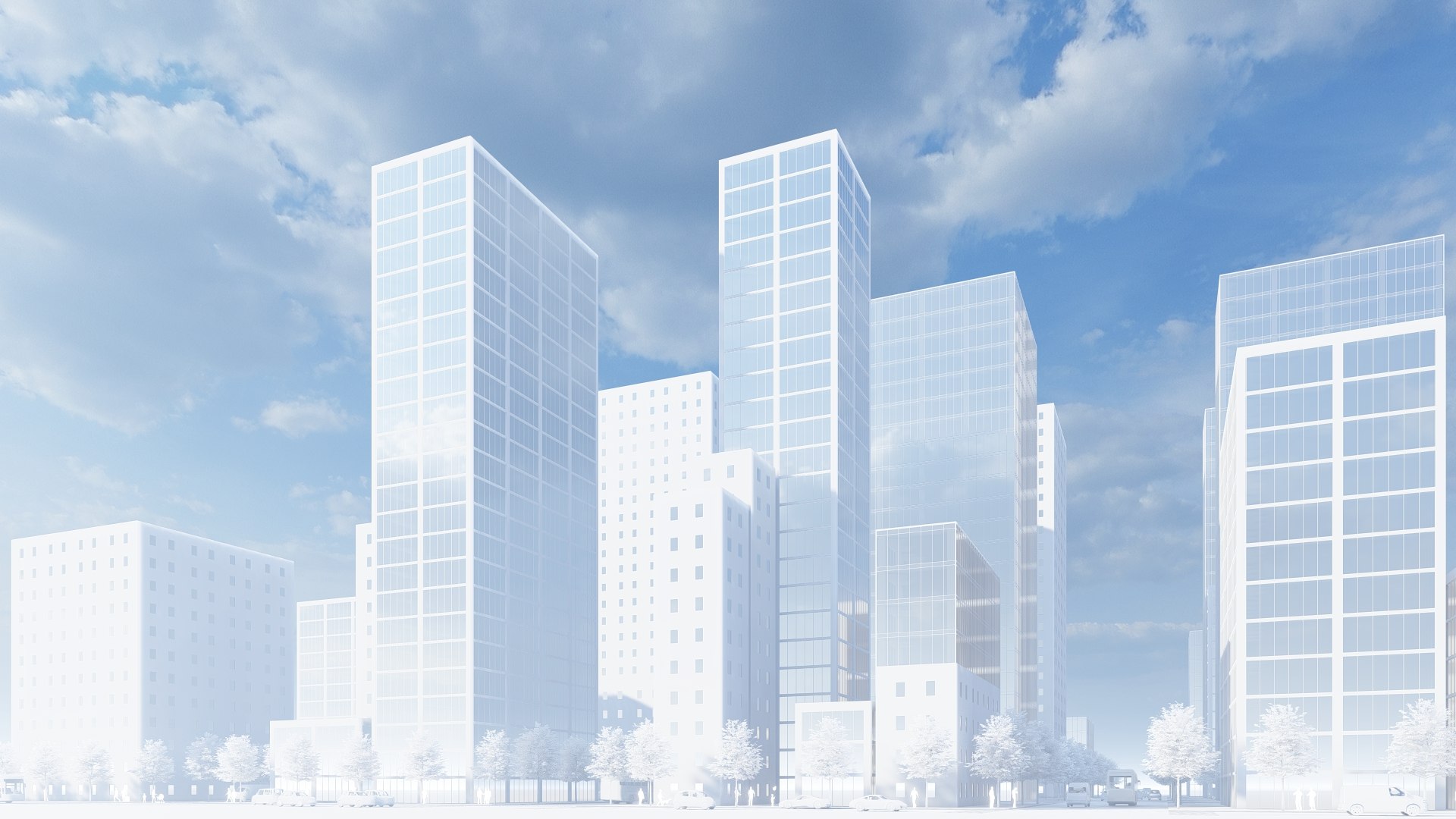 Simple Building City 3D Model - TurboSquid 1849981