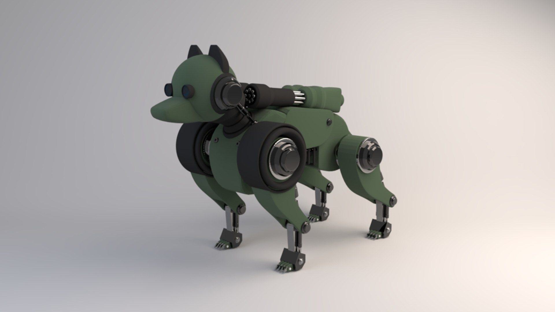 Isometric Sci-fi Robot Dog 3D Model - TurboSquid 1244465
