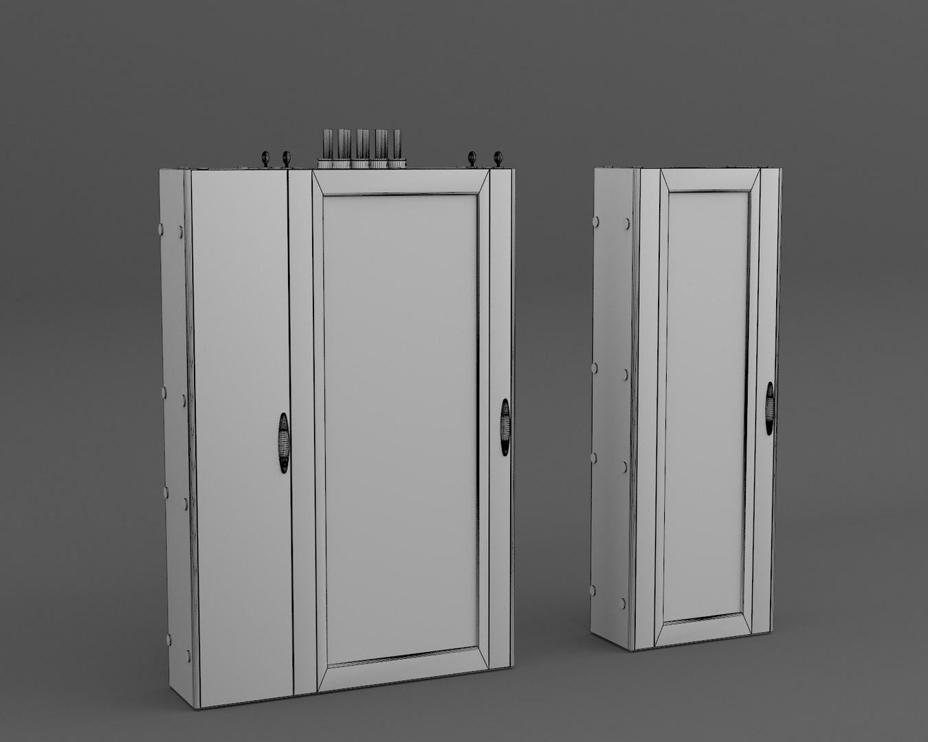 3d Model Electrical Shield Controlers