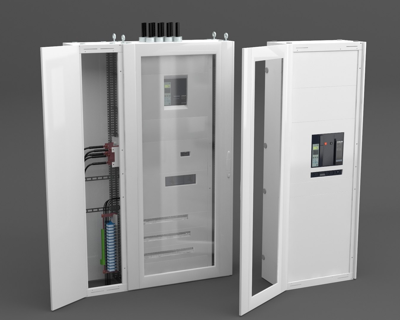 3d Model Electrical Shield Controlers