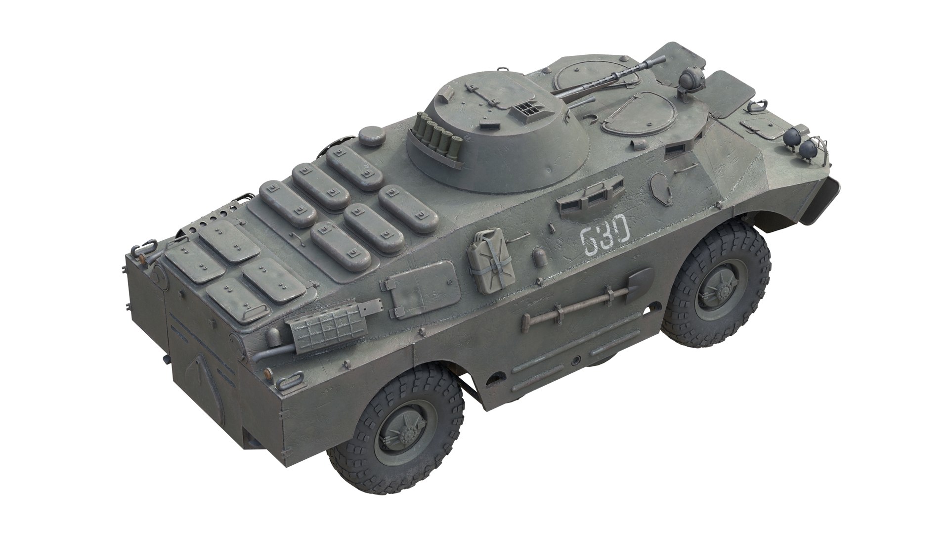BRDM 2 Amphibious Armoured Scout Car 3D - TurboSquid 2317535