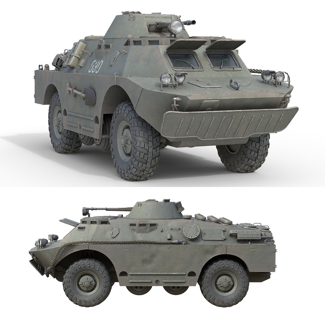 BRDM 2 Amphibious Armoured Scout Car 3D - TurboSquid 2317535