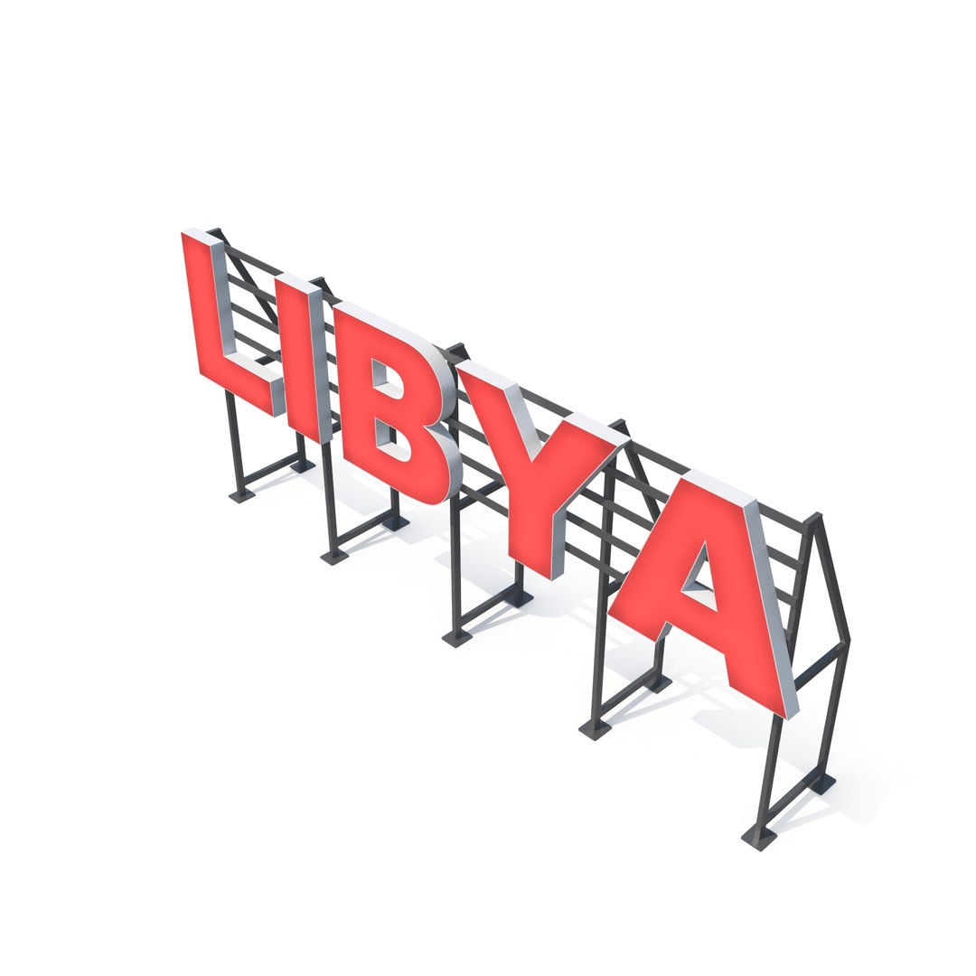 3D Country Sign Libya - TurboSquid 1804928