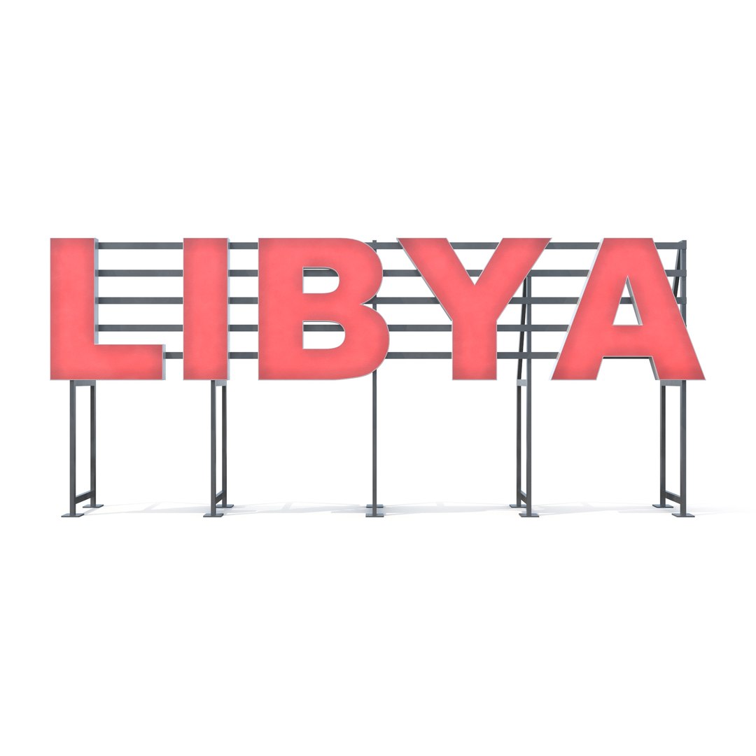 3D Country Sign Libya - TurboSquid 1804928