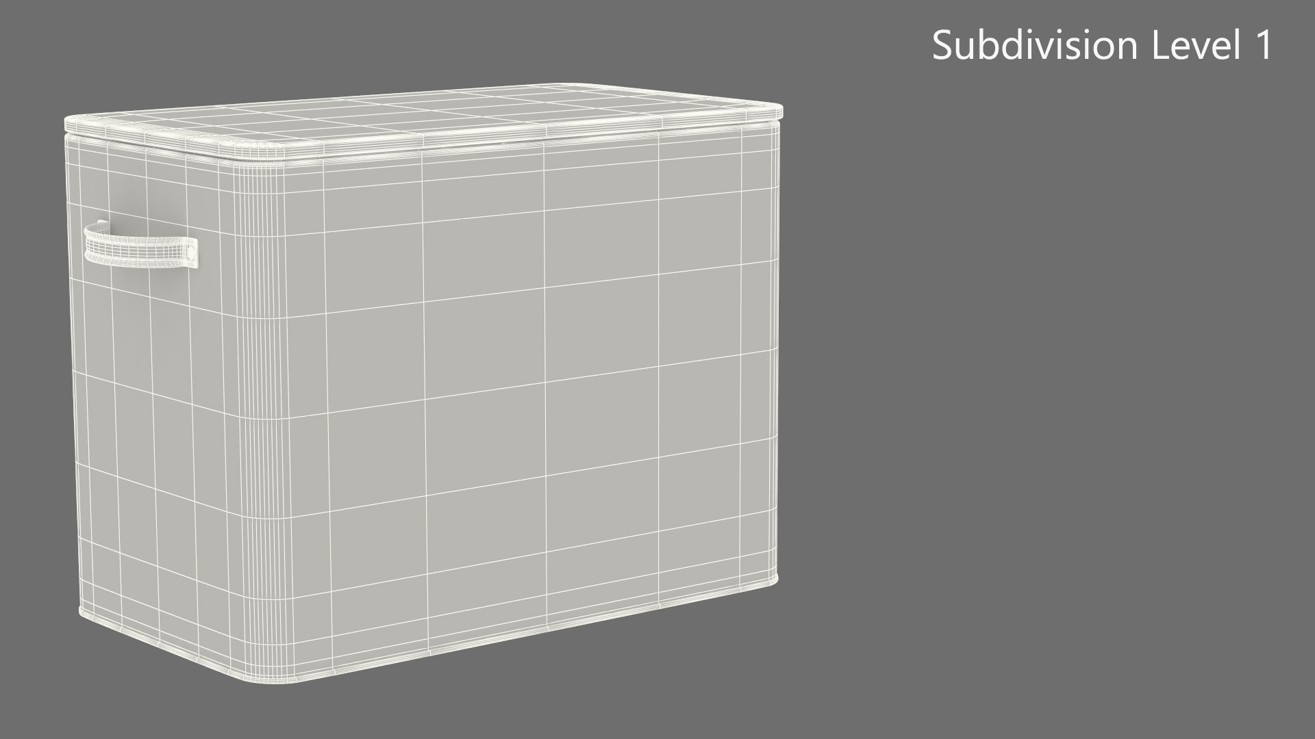 3D Kitchen Bread Box Grey Big Model - TurboSquid 1912080
