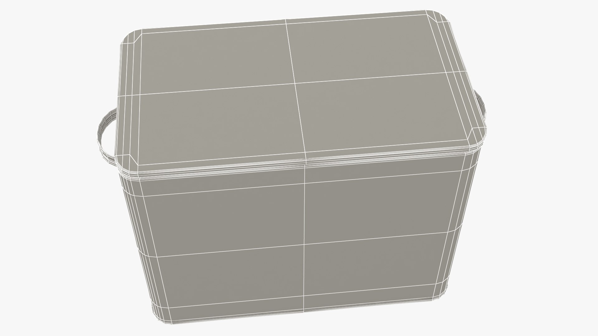3D Kitchen Bread Box Grey Big Model - TurboSquid 1912080