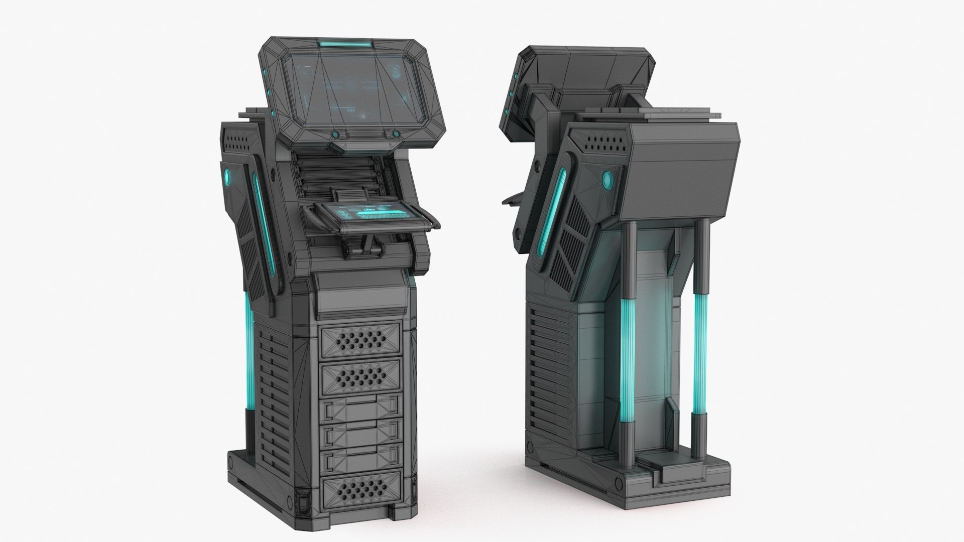 Sci Fi Terminal V1 3D Model - TurboSquid 1981254