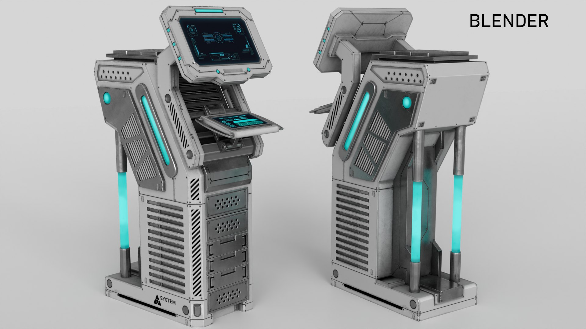 Sci Fi Terminal V1 3D Model - TurboSquid 1981254