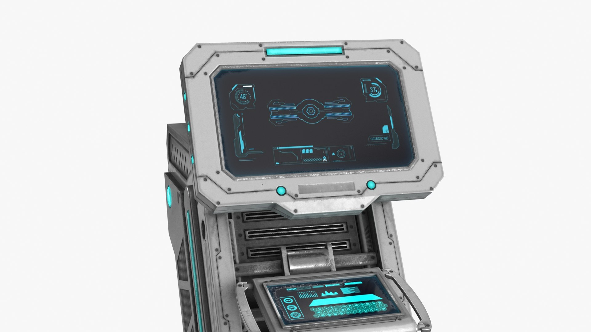 Sci Fi Terminal V1 3D Model - TurboSquid 1981254