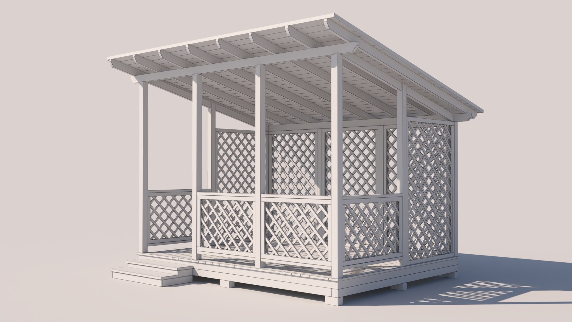 Wooden Pavilion and Gazebos 3D model - TurboSquid 2170879
