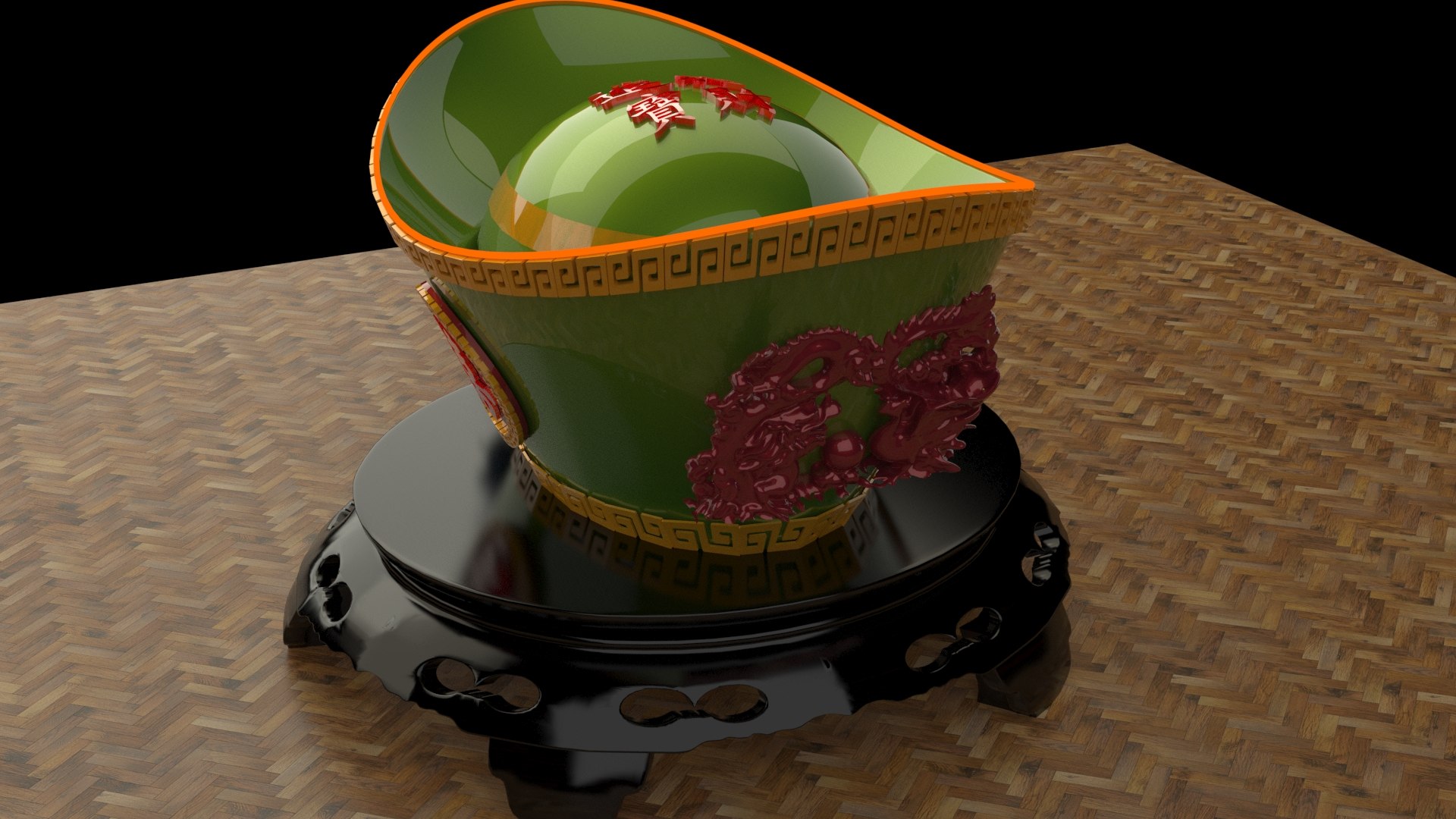 3D Chinese Gold Ingot Model - TurboSquid 2138745