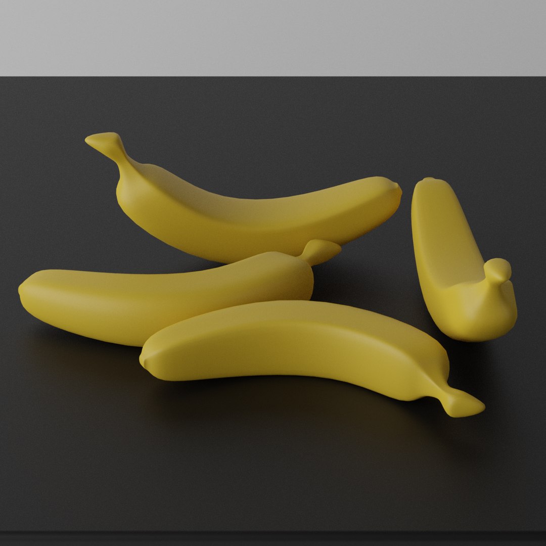 Cartoon banana 3D model - TurboSquid 1628987