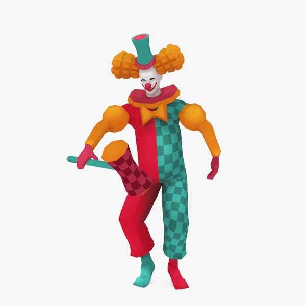modèle 3D de Clown Low Poly truqué pour Cinema 4D - TurboSquid 2187724