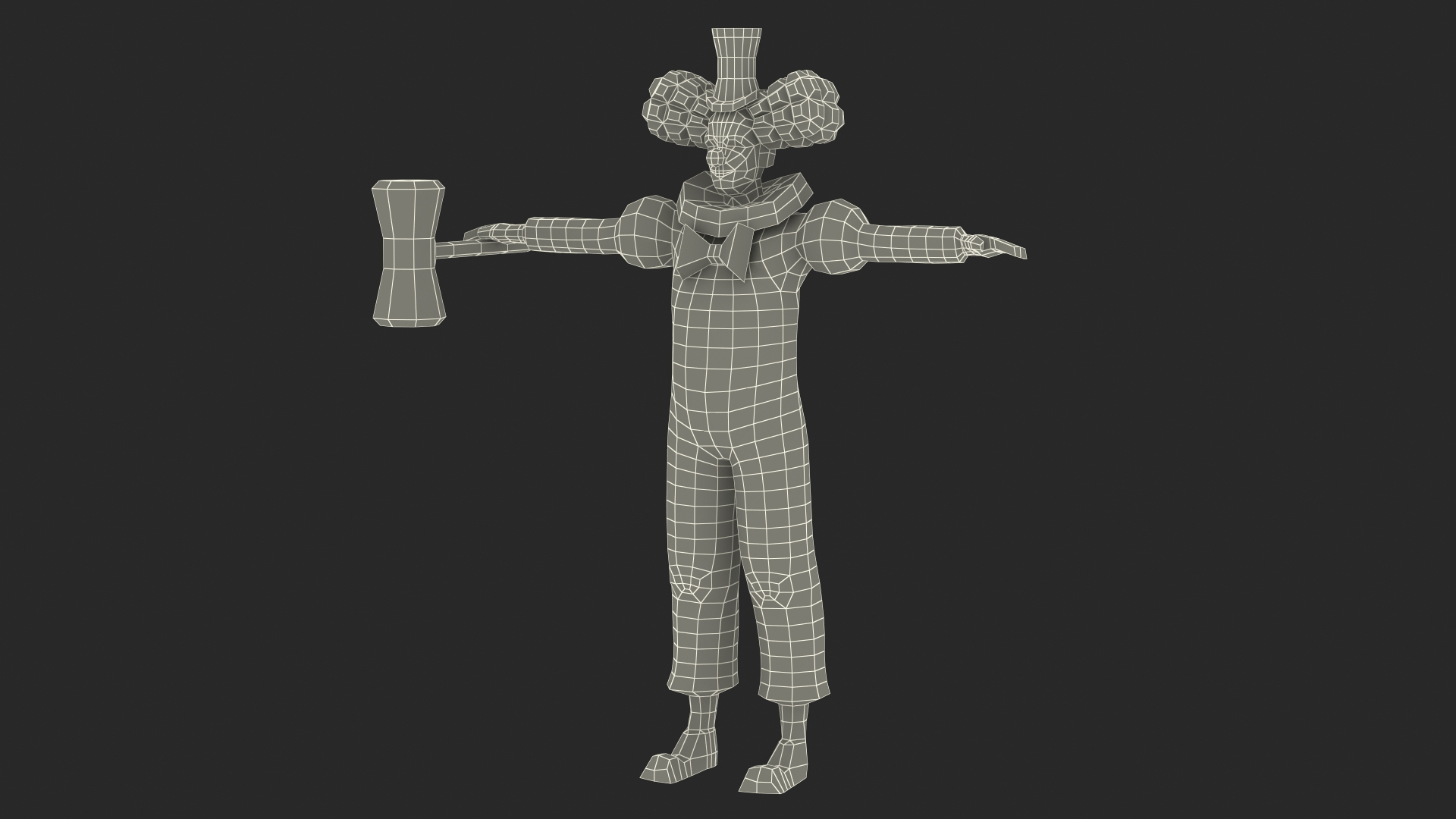Clown Low Poly Rigged For Cinema 4D 3D Model - TurboSquid 2187724