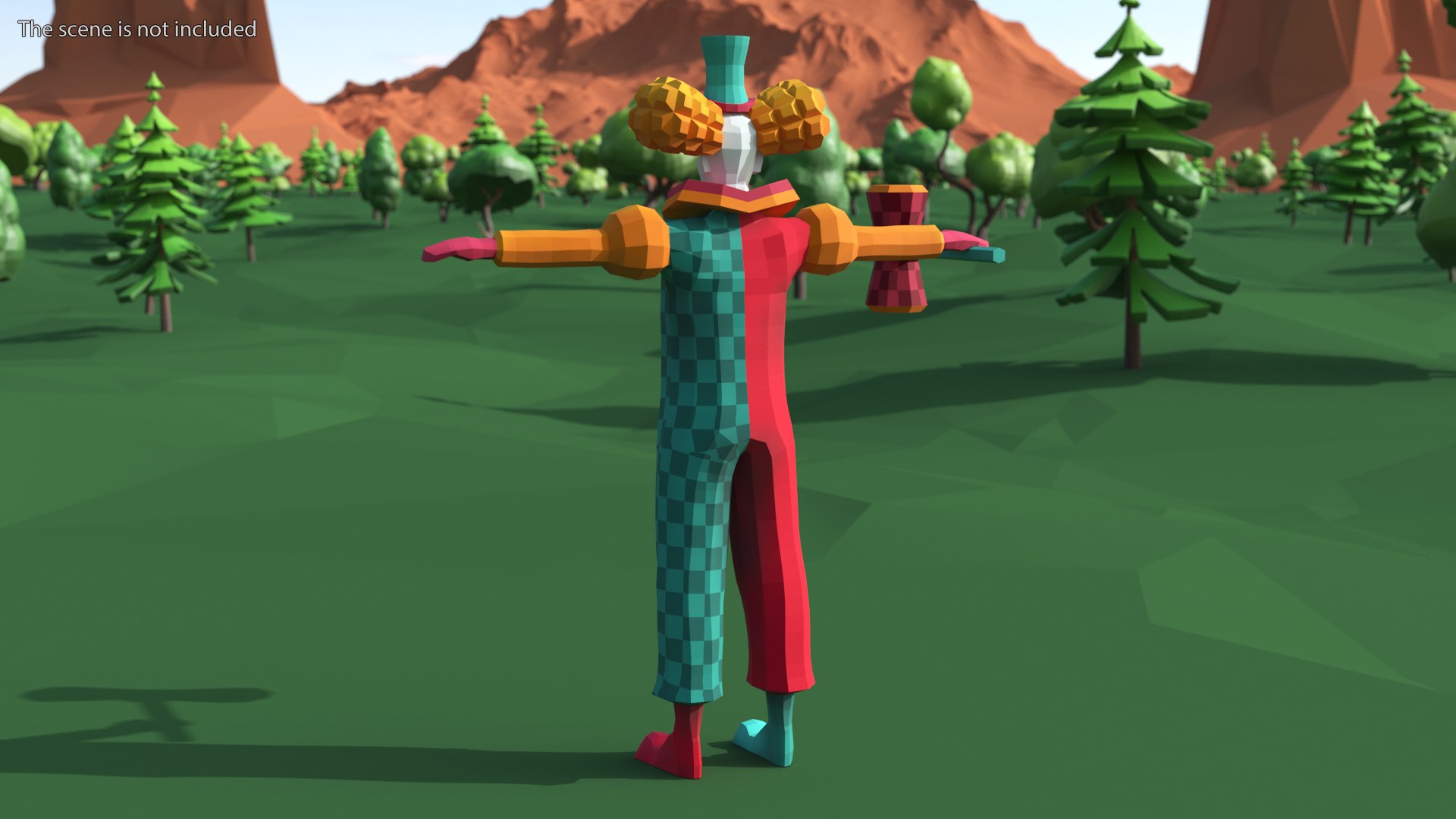 Clown Low Poly Rigged For Cinema 4D 3D Model - TurboSquid 2187724