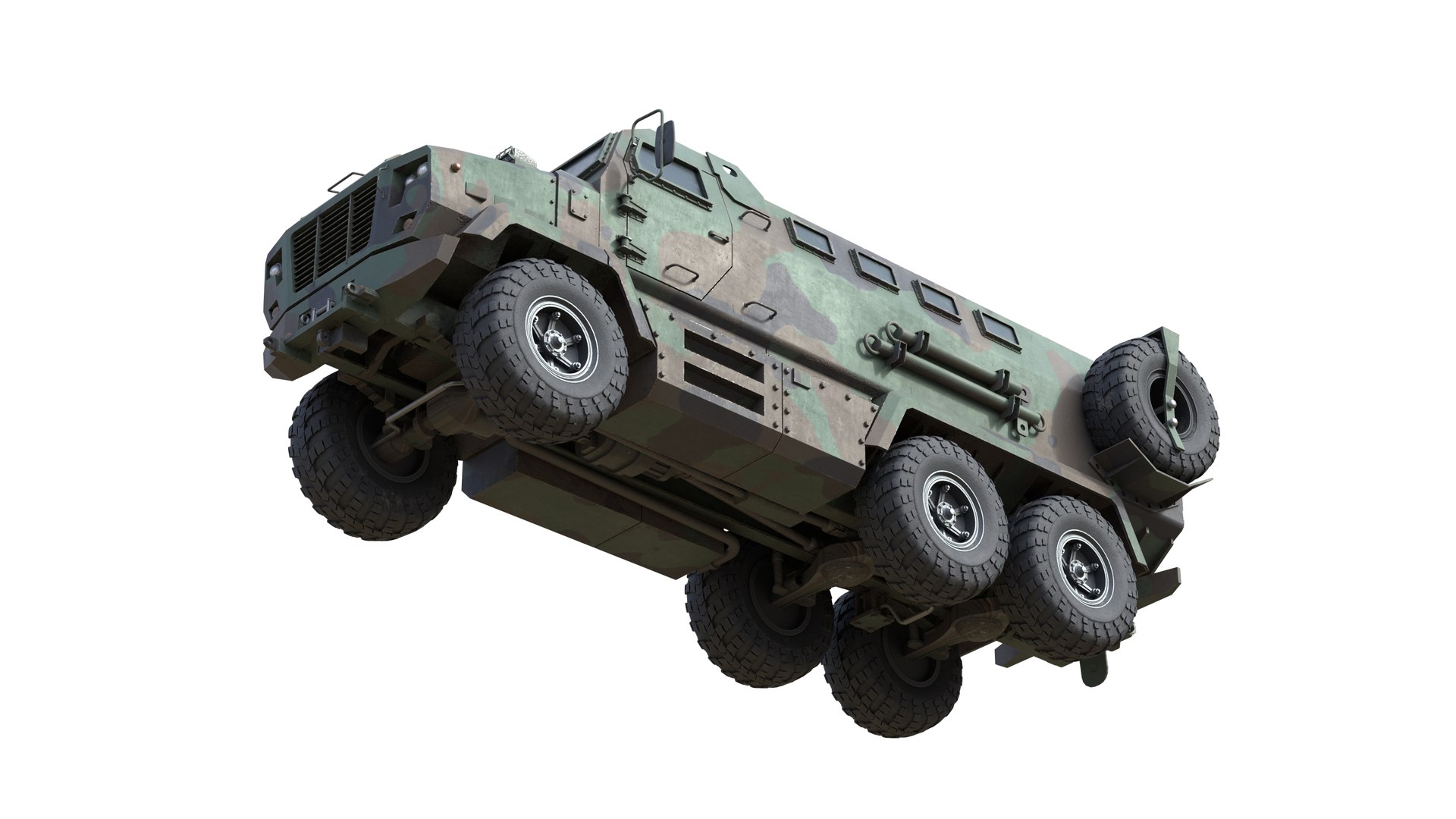 3D Kraz Shrek Military Vehicle Model - TurboSquid 2404621