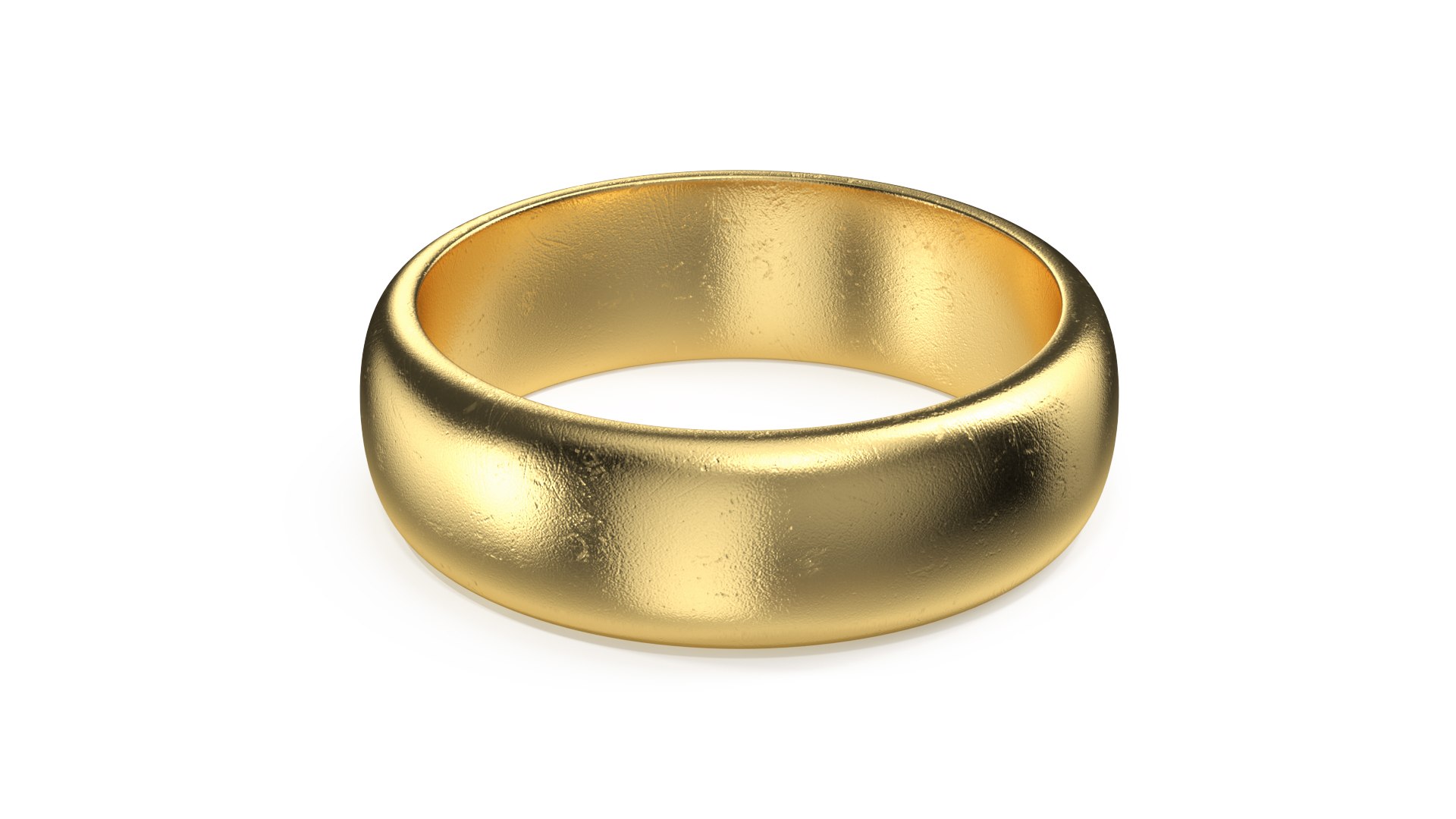 3D Model Gold Wedding Ring - TurboSquid 2117328