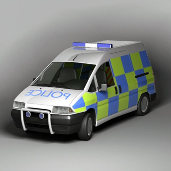 uk van police 3d max