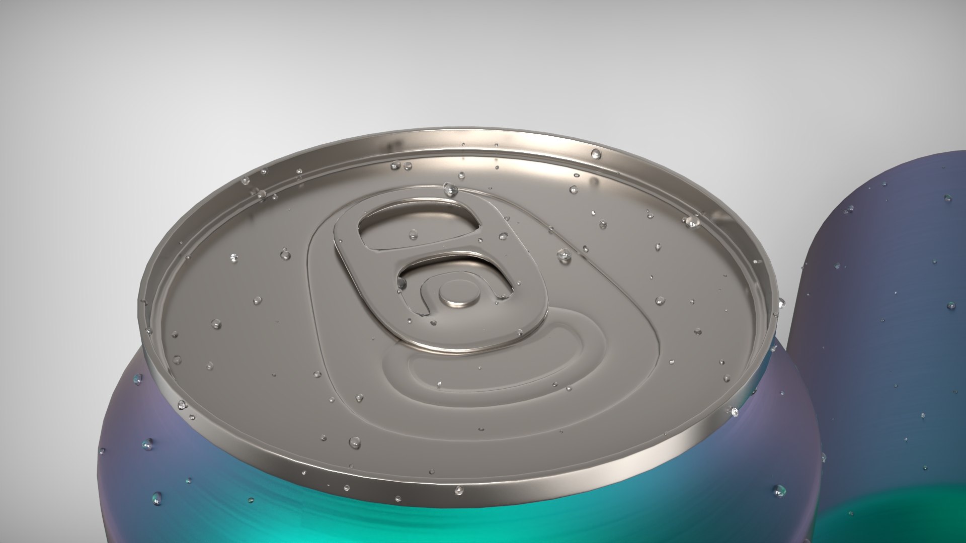 Beverage Can 330ml With Label And Water Drops 3D Model - TurboSquid 2149537