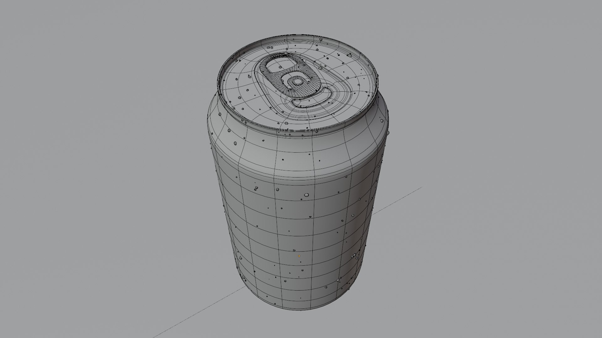 Beverage Can 330ml With Label And Water Drops 3D Model - TurboSquid 2149537