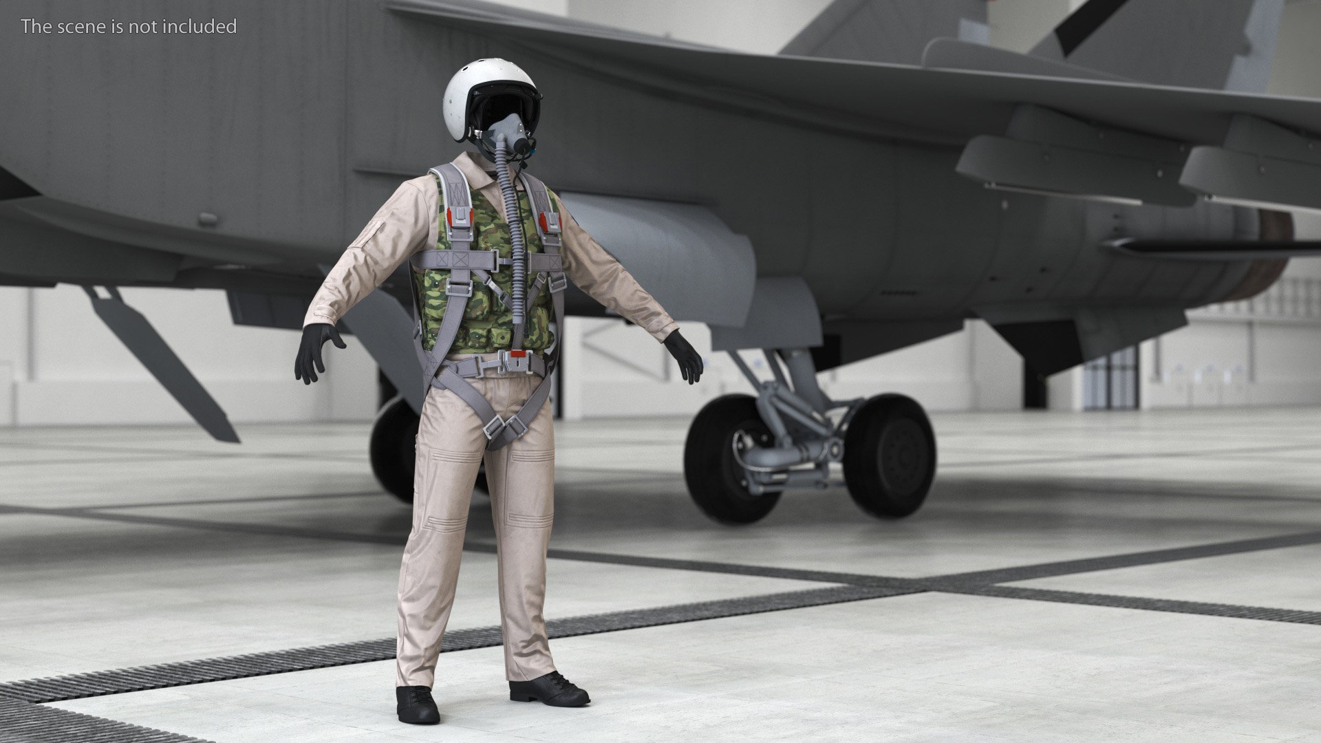 3D Russian Fighter Jet Pilot Uniform Model - TurboSquid 2388757