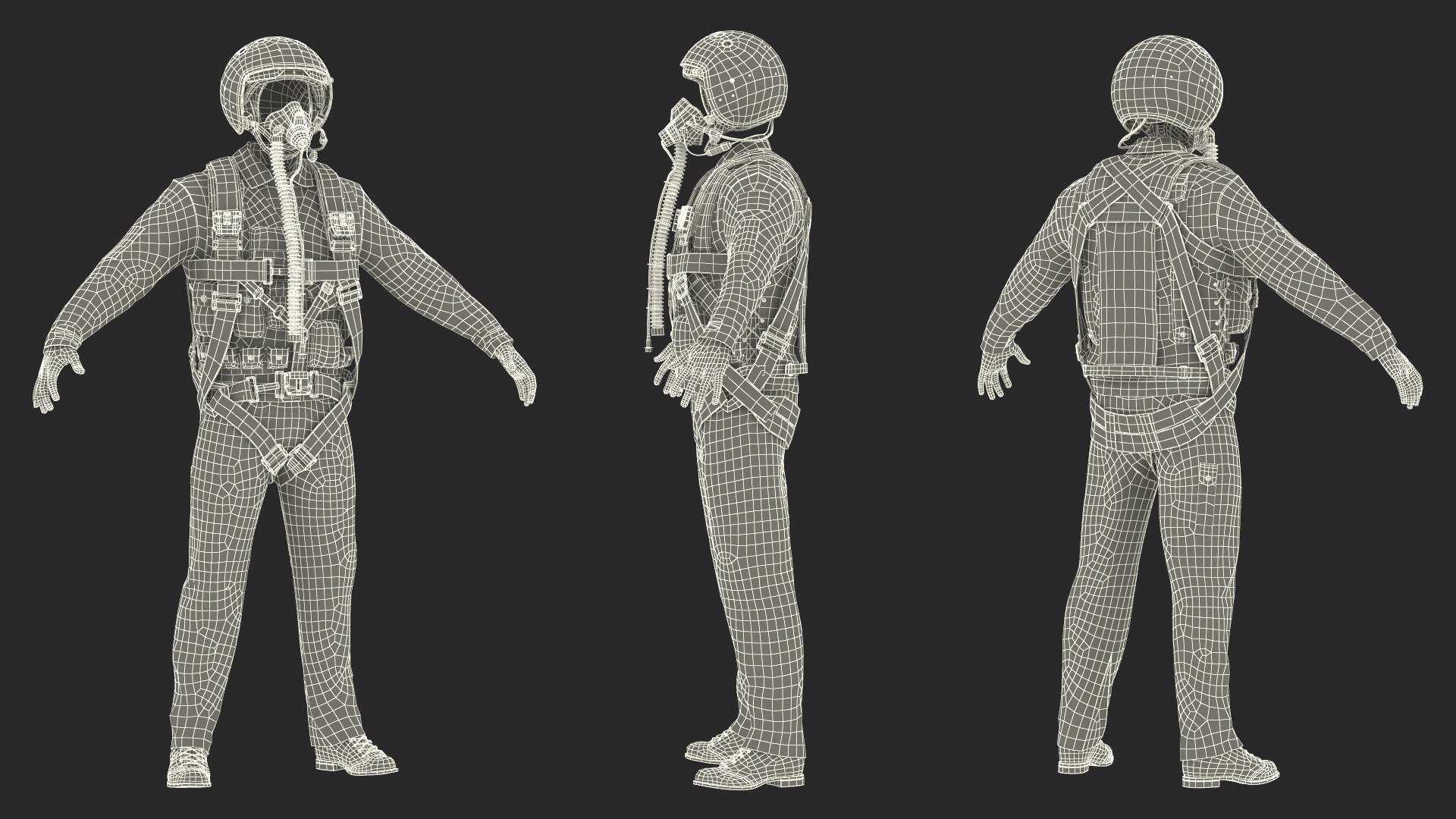 3D Russian Fighter Jet Pilot Uniform Model - TurboSquid 2388757