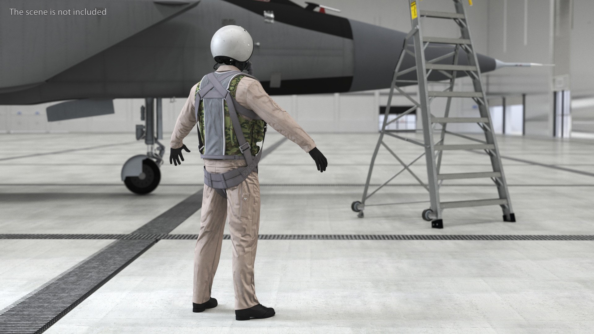 3D Russian Fighter Jet Pilot Uniform Model - TurboSquid 2388757