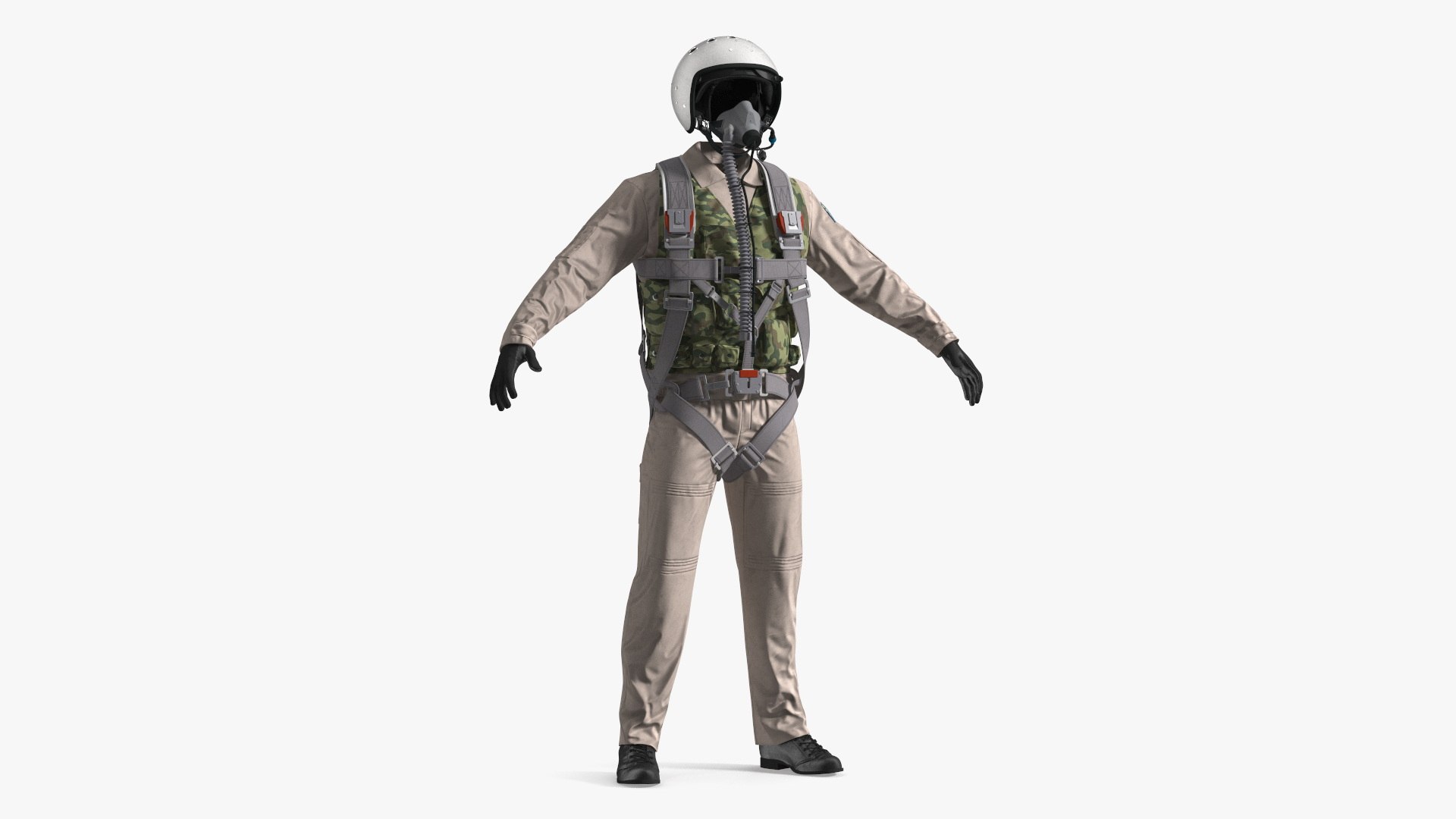 3D Russian Fighter Jet Pilot Uniform Model - TurboSquid 2388757