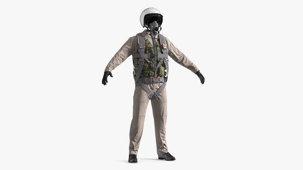 modelo 3d Uniforme de piloto de avión de combate ruso - TurboSquid 2388757