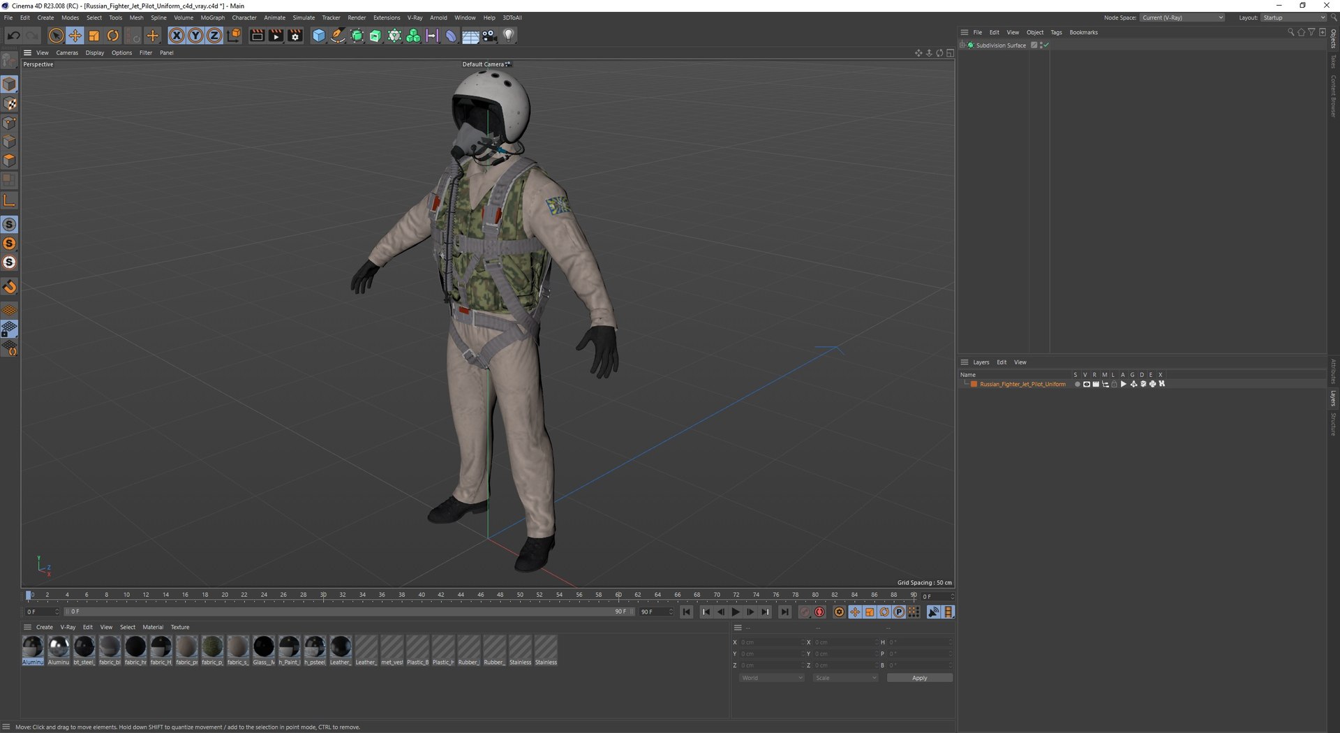 3D Russian Fighter Jet Pilot Uniform Model - TurboSquid 2388757