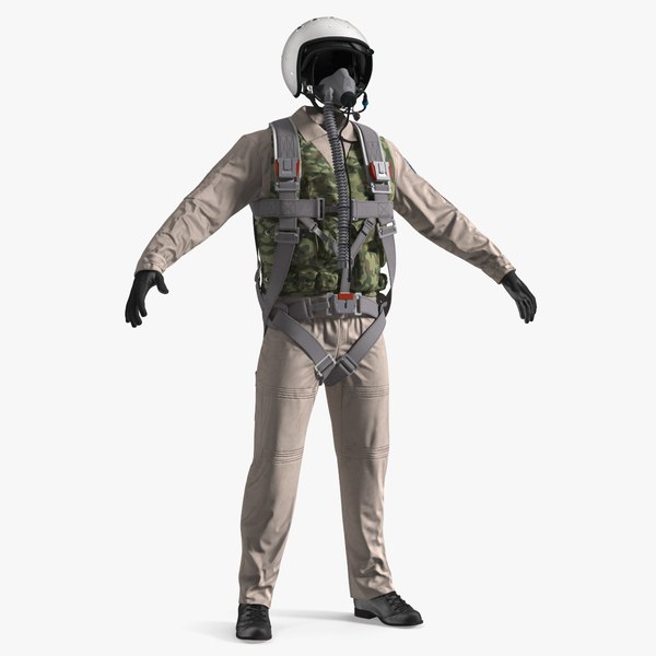 modelo 3d Uniforme de piloto de avión de combate ruso - TurboSquid 2388757