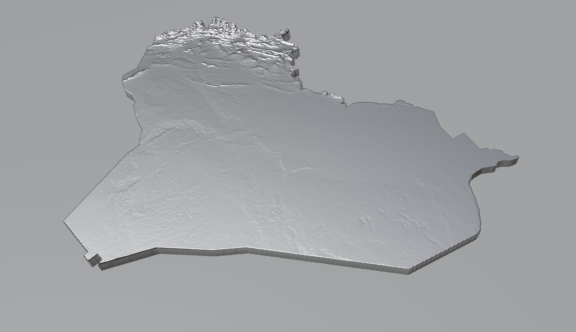 3D Model Iraq Terrain Map - TurboSquid 2336182