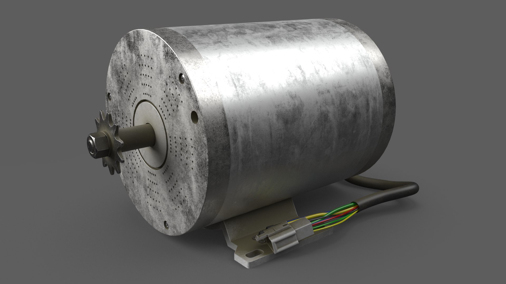3D Old Electric Bike Motor model - TurboSquid 1939342