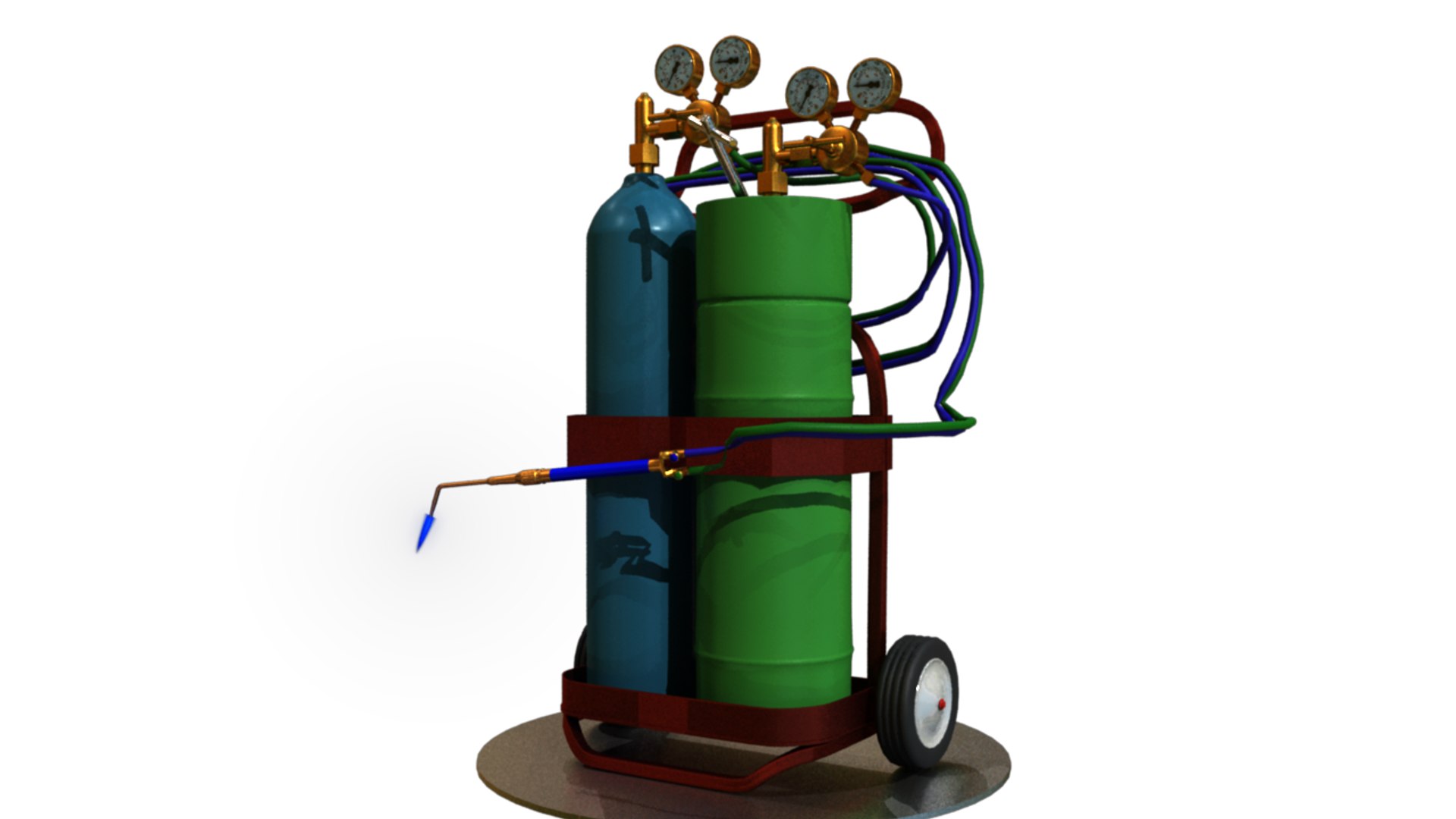 Welding Torch Flame 3d Model