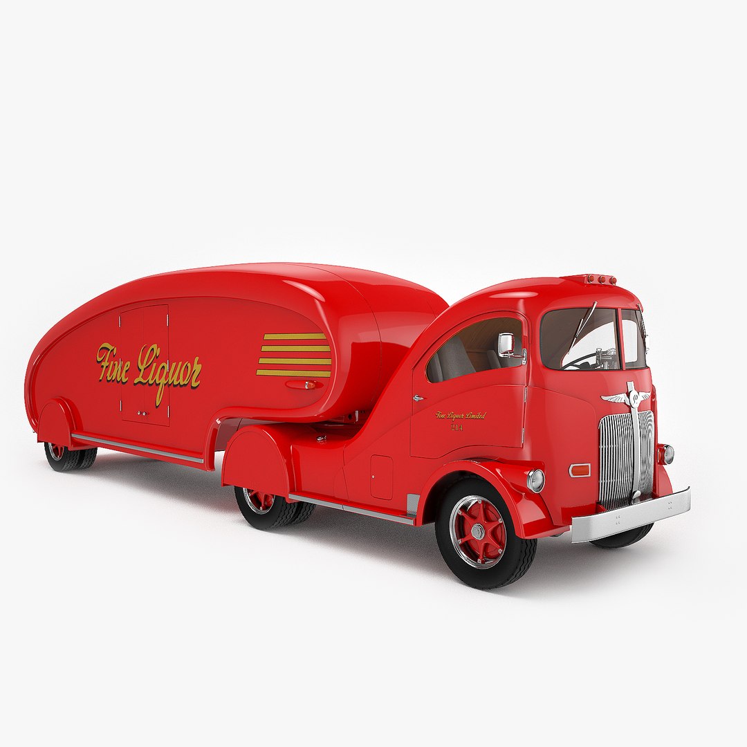 Fine Liquor Streamlined Truck 3d 3ds