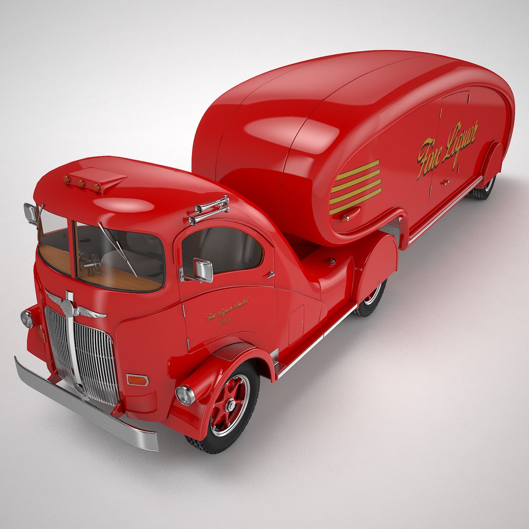 Fine Liquor Streamlined Truck 3d 3ds