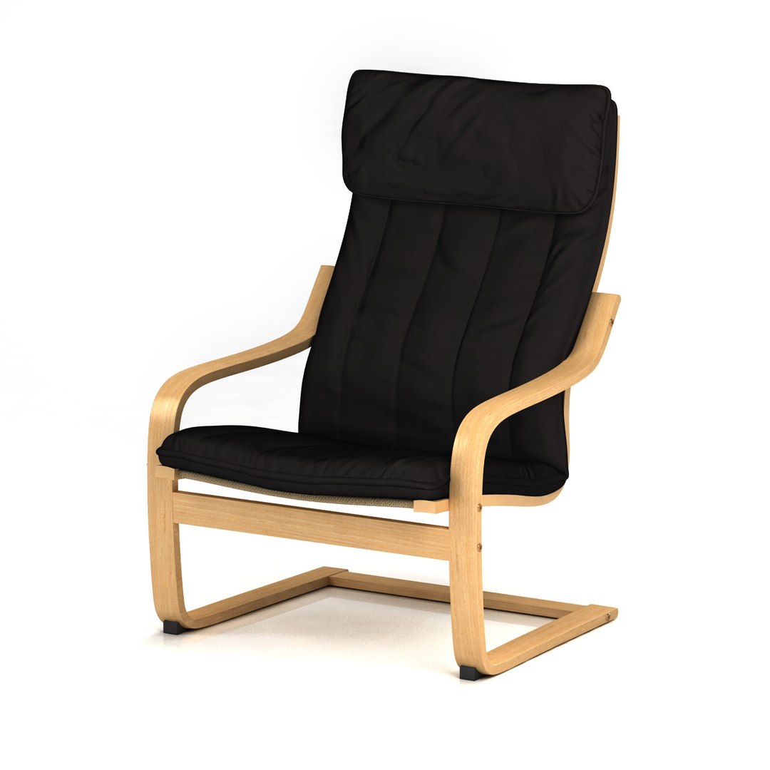 Ikea Polang Armchair 3d Model