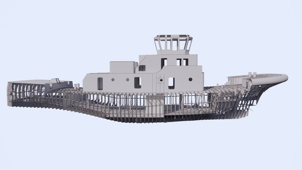 Tug boat 50 Tons Structure 3D model - TurboSquid 1798622