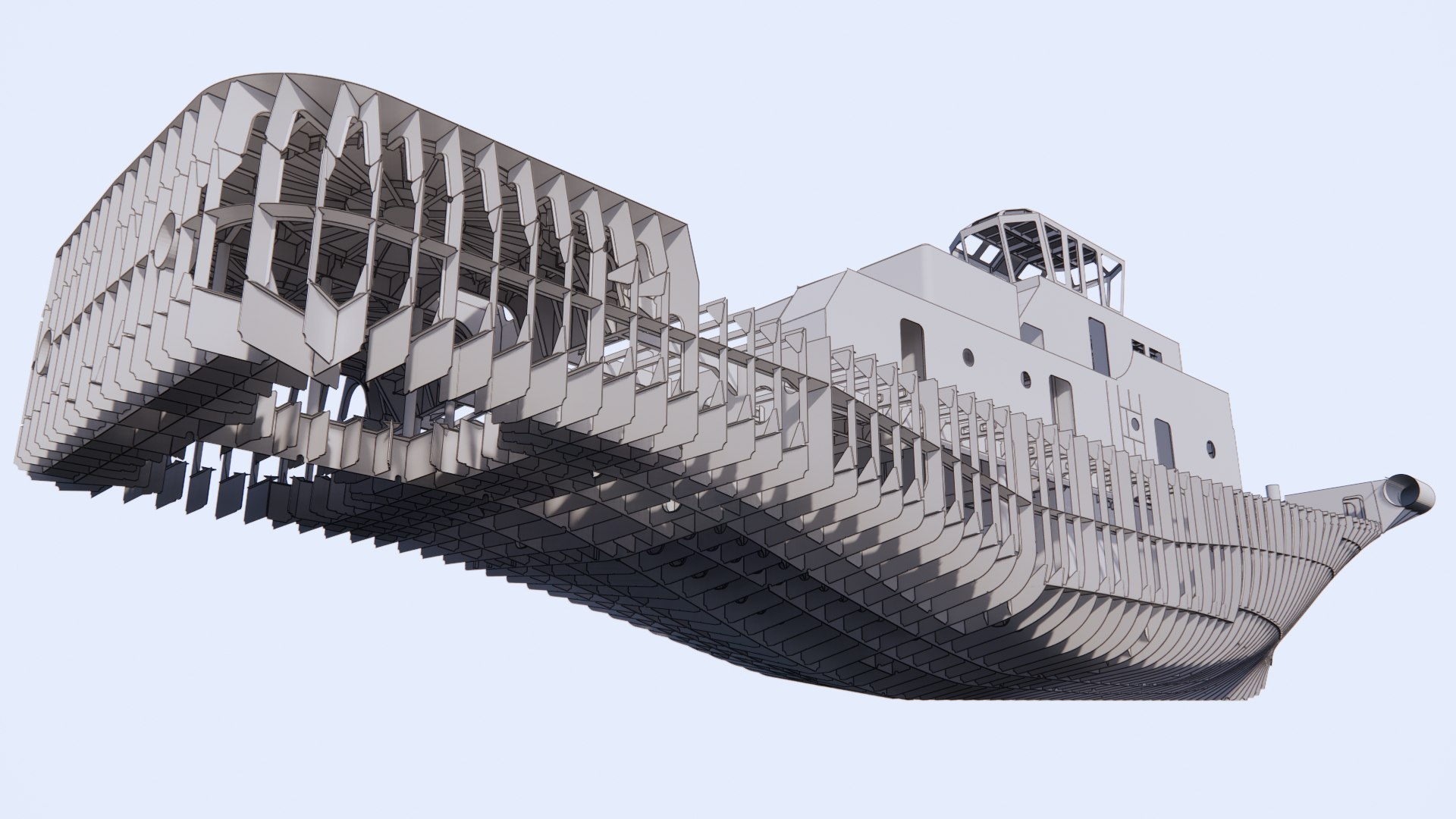 Tug Boat 50 Tons Structure 3D Model - TurboSquid 1798622