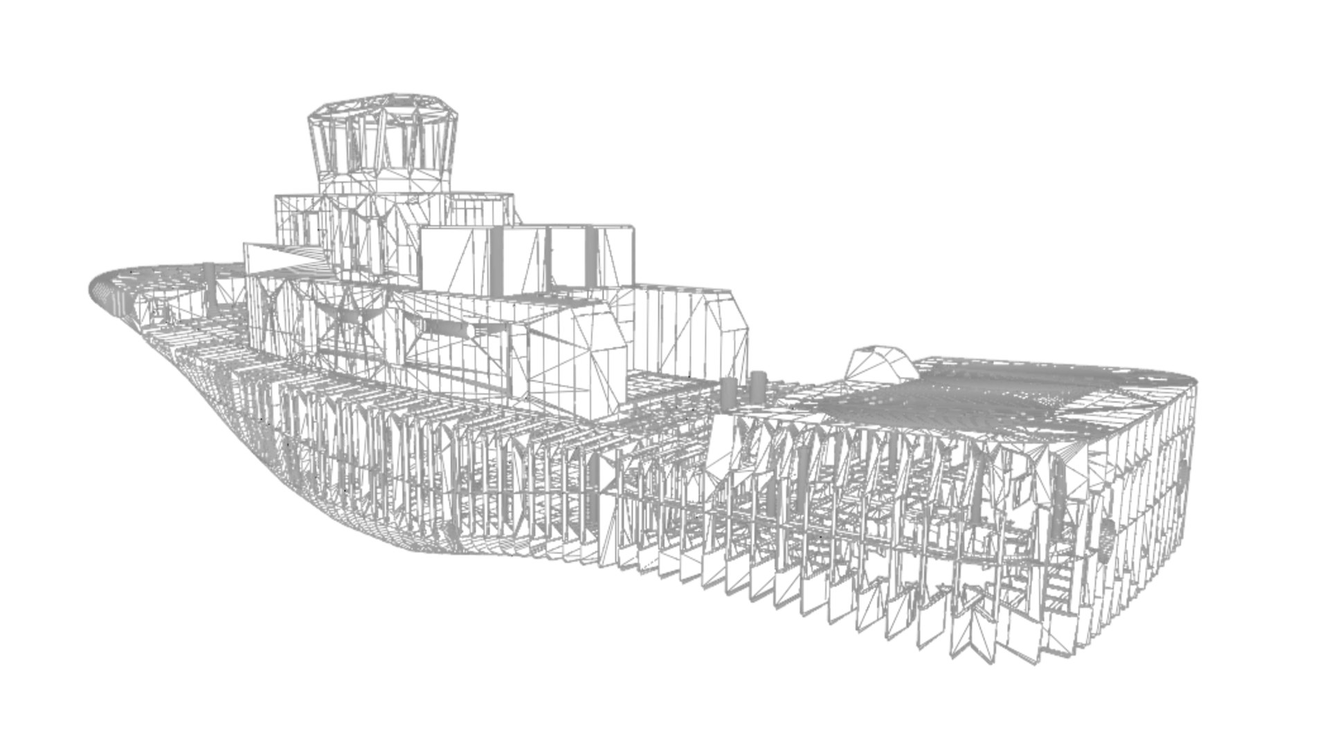 Tug Boat 50 Tons Structure 3D Model - TurboSquid 1798622