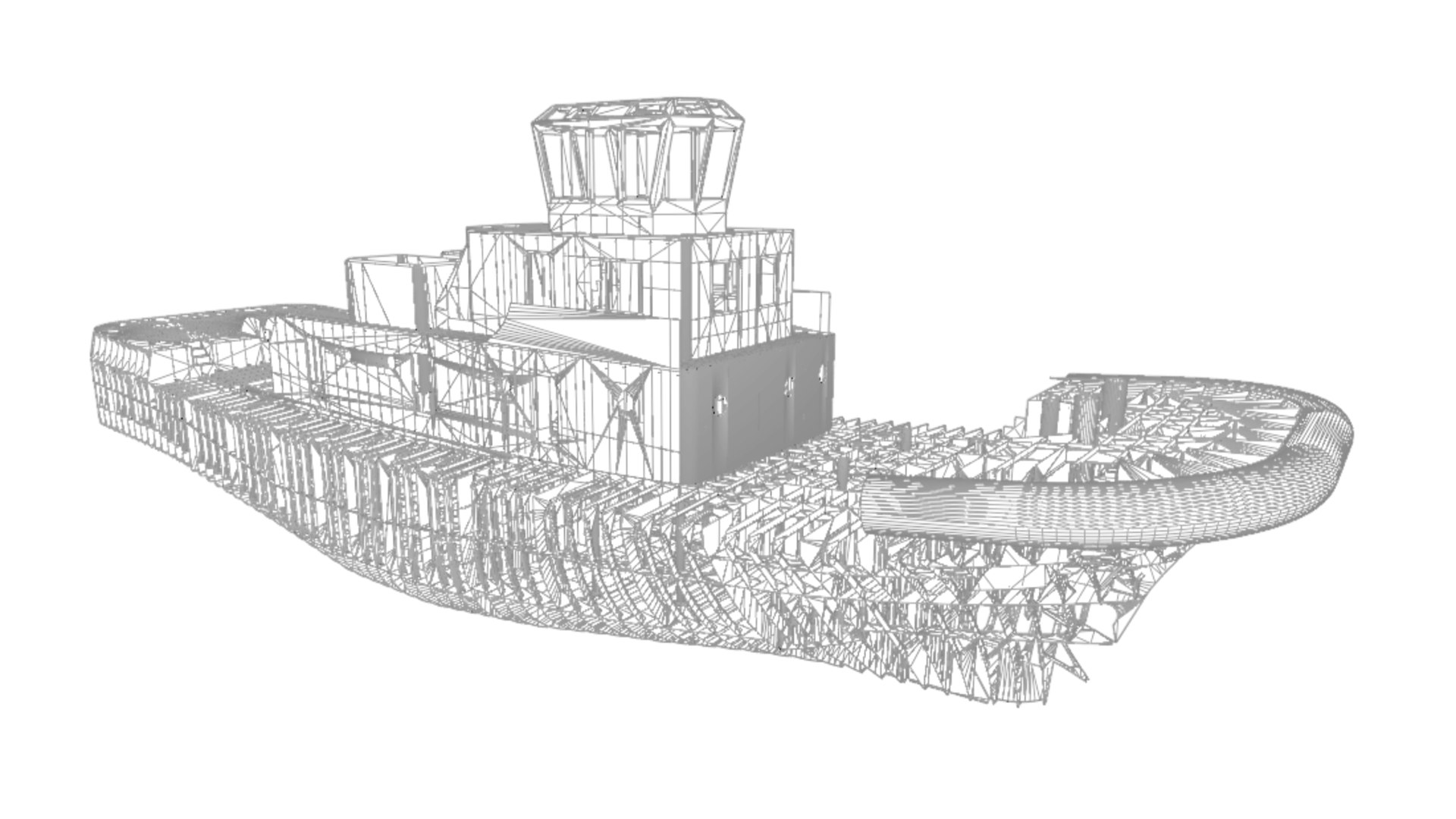 Tug Boat 50 Tons Structure 3D Model - TurboSquid 1798622