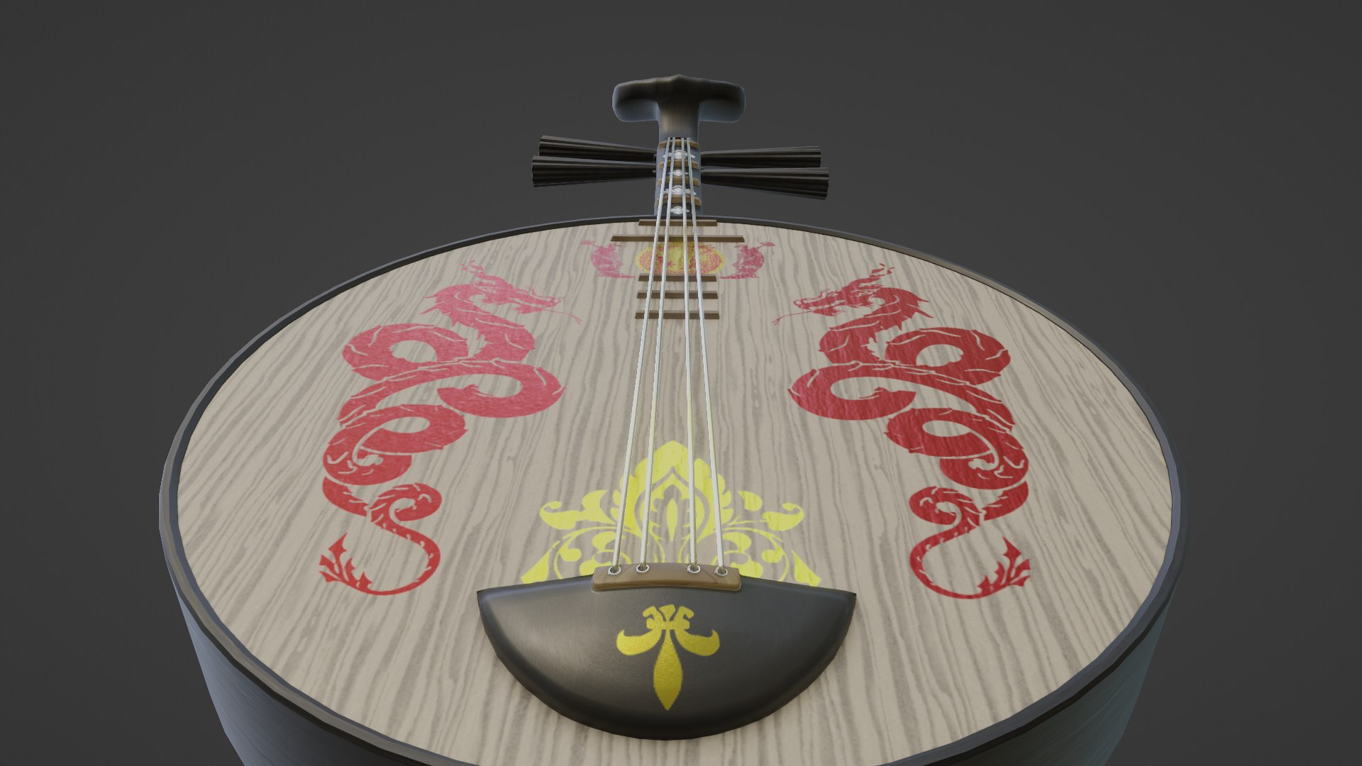 The Yueqin - Moon Lute Model - TurboSquid 1998007
